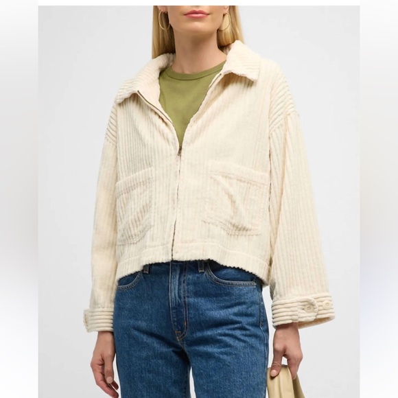 THE GREAT. | Jackets & Coats | The Great The Mechanic Jacket In Cream ...